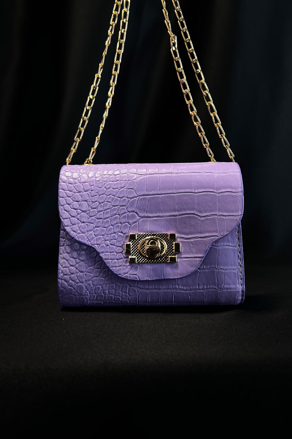 Kroko Çanta - Lila | Aftorya.com